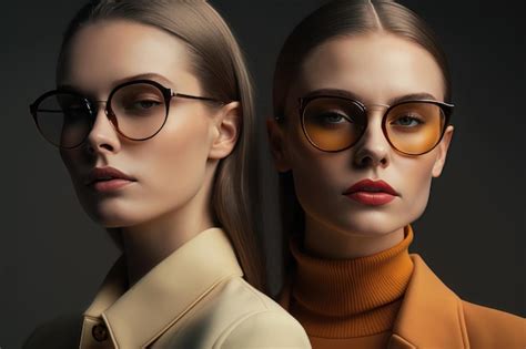 Premium Ai Image Models Wearing Eyeglasses And Sunglasses Ai Generated