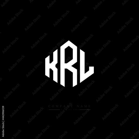 Krl Letter Logo Design With Polygon Shape Krl Polygon Logo Monogram