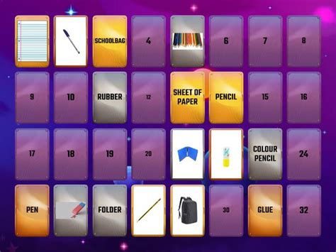 Classroom Objects Parejas