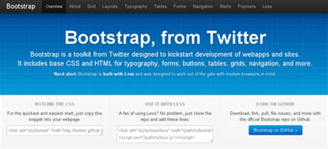 Twitter Bootstrap Toolkit For Kickstart Web Development Web Resources