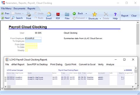 Payroll Cloud Clocking Clock On And Off