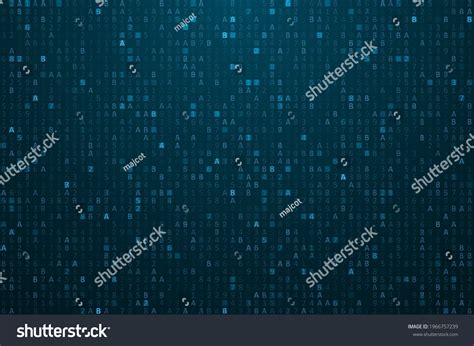 Abstract Technology Background Digital Computer Code Stock Vector