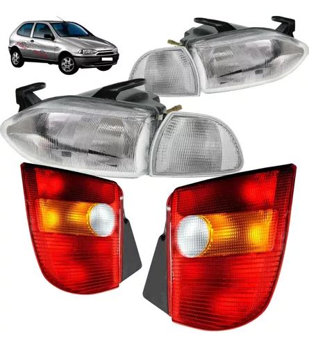 Kit 6 Farol Pisca Lanterna Sinaleira Fiat Palio G1 96 A99 00