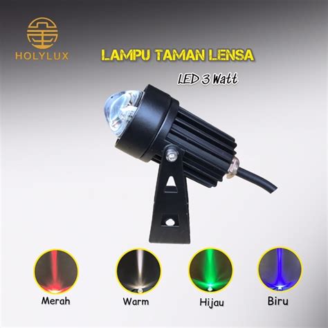 Jual Holylux Lampu Taman Spot Lampu Taman Lensa Led Watt Shopee Indonesia