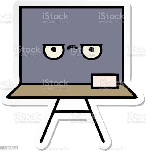귀여운 만화 칠판의 스티커 과학에 대한 스톡 벡터 아트 및 기타 이미지 과학 교육 귀여운 Istock