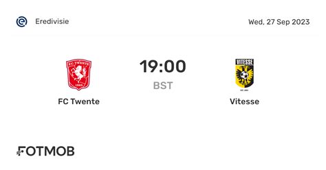 Fc Twente Vs Vitesse Live Score Predicted Lineups And H2h Stats