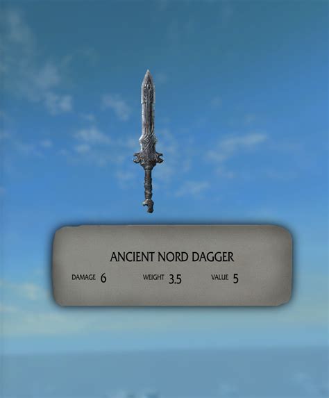 Ancient Nord Dagger Cc Legacy Of The Dragonborn Fandom