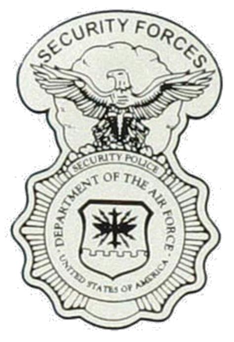 Usaf Security Forces Shield Decal Small Hatnpatch
