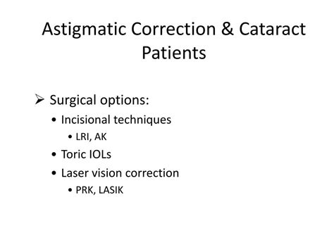 Ppt Evaluation And Surgical Correction Of Astigmatism Powerpoint