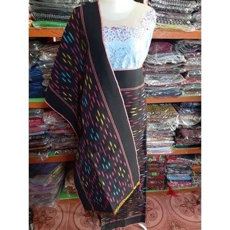 Jual SONGKET MAULANA HITAM RAGI HUTING SONGKET BATAK LANGKA TENUN