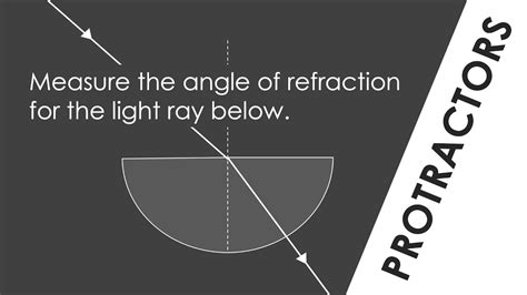 Measure The Angle Of Refraction Using A Protractor WORKED EXAMPLE
