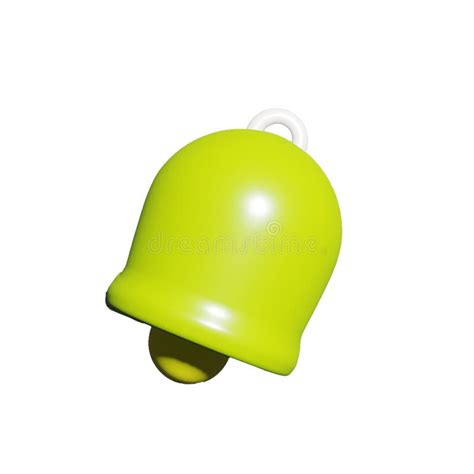 Cute Bell Notice Alert Sign Or Symbol Website Icon 3d Illustration