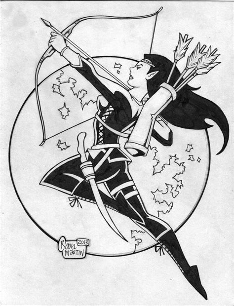 Cartoon Arya Shadeslayer 1b Inked By Rodel M By Vmiferrari On
