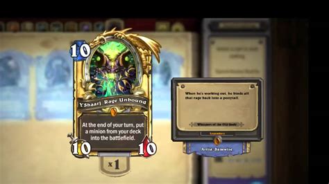 Hearthstone Y Shaarj Rage Unbound Gorge Your Hatred Embrace Your