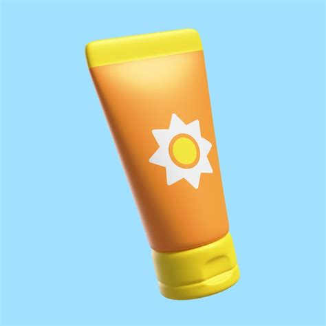 Free Psd 3d Rendering Of Cosmetic Product