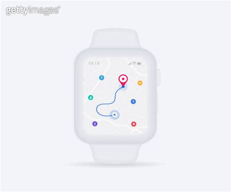 smartwatch map gps navigation app ux ui concept watch map application app search map