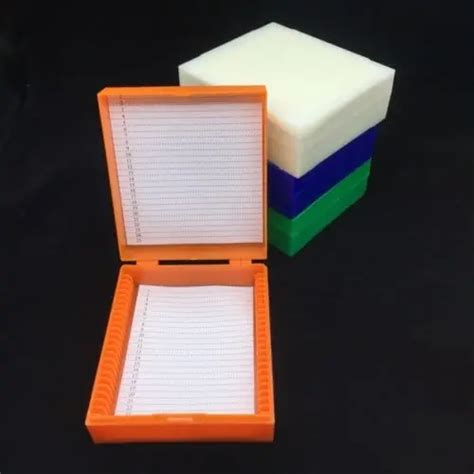 High Quality Universal Plastic Microscope Slide Box Rectangle Hold