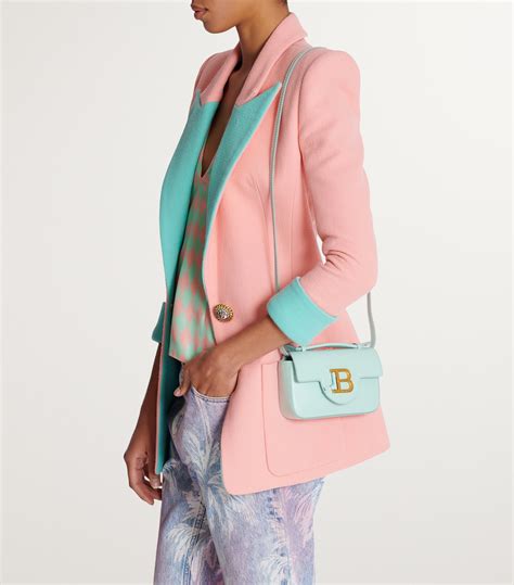 Womens Balmain Blue Mini Calfskin B Buzz Cross Body Bag Harrods Us
