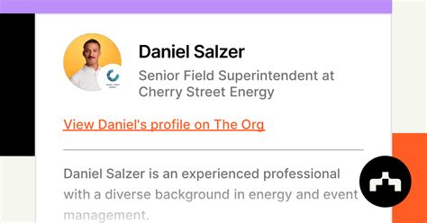Daniel Salzer Senior Field Superintendent At Cherry Street Energy