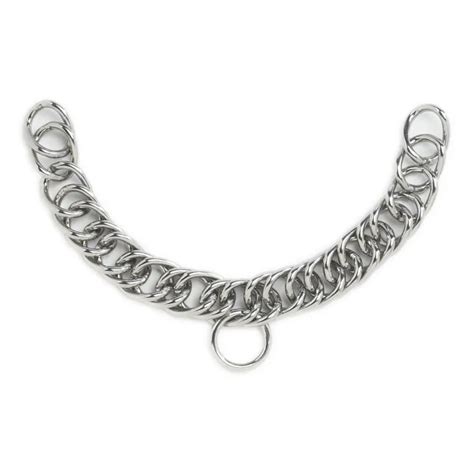 Myler Double Link Heavy Stainless Steel Curb Chain