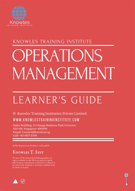 Operations Management Training Course In Singapore Training Courses