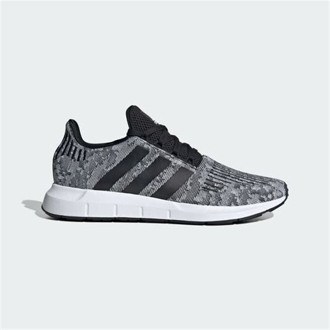 Adidas Mens Lifestyle Swift Run 10 Sneakers Black Free Shipping
