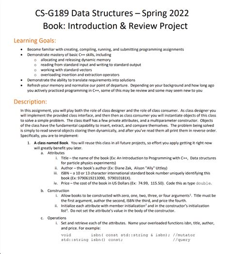 Cs G189 Data Structures Spring 2022 Book