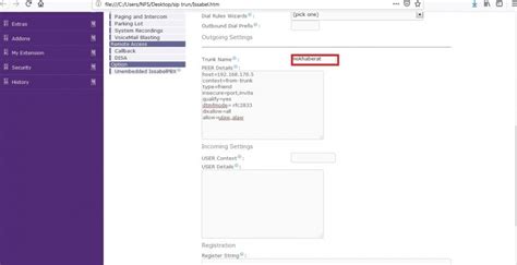 تنظیمات سیپ ترانک مخابرات برای سیستم تلفنی ایزابل ویپ ایران Voipiran