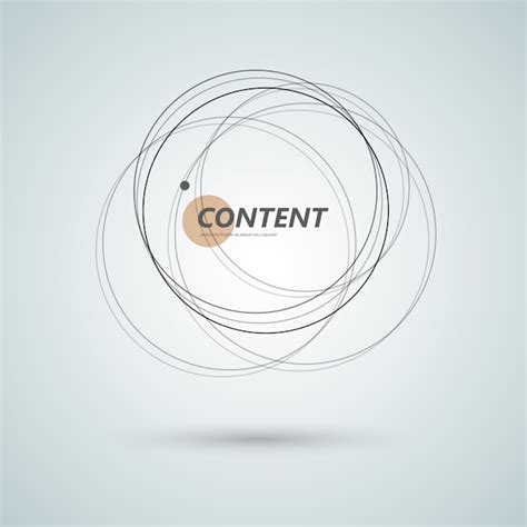 Premium Vector Abstract Connect Circle Design Background Creative Abstract Shapes