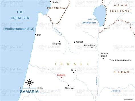 Samaria Map Bible History Maps