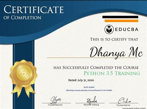 Dhanya M C On Linkedin Educba Python