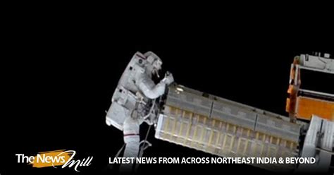Nasa Astronauts Successfully Install New Roll Out Solar Array On Space