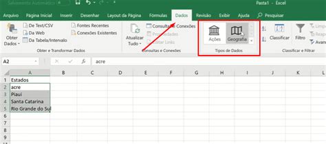 Tipos De Dados Do Excel Ações E Geografia Ninja Do Excel