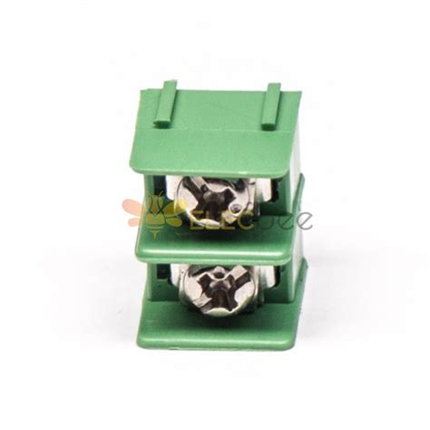 Barrier Terminal Block Connector Pin Green PCB Mount Through Hole