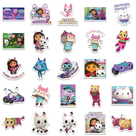 Gabby Dollhouse Stickers 50 Random Stickers City Kidz Toys