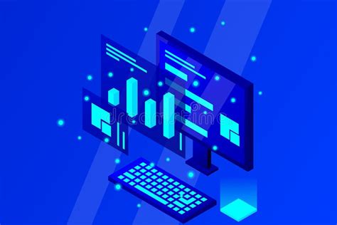 Data Analysis In Isometric Vector Design Technician In Datacenter Or