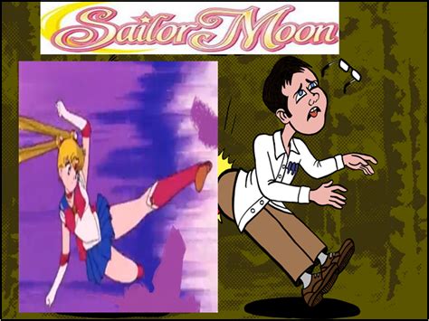 Sailor Moon Kicks Angry Video Game Nerd Butt By Raysamurai On Deviantart