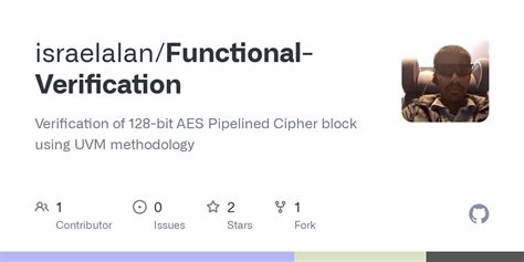 Github Israelalanfunctional Verification Verification Of 128 Bit Aes Pipelined Cipher Block