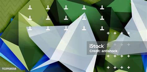 낮은 폴 리 디자인 3d 삼각형 모양 배경 모자이크 추상적인 디자인 서식 파일 0명에 대한 스톡 벡터 아트 및 기타 이미지 0명 결정체 낮음 Istock