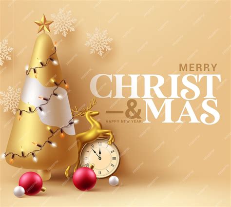 Premium Vector Christmas Text Vector Background Design Merry