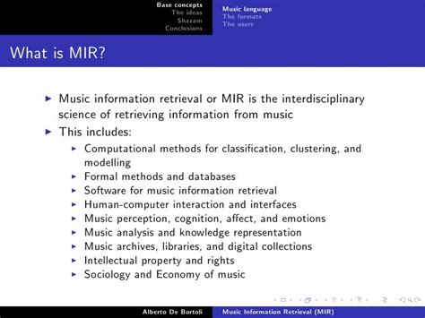 Music Information Retrieval