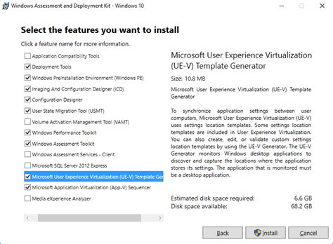 Microsoft User Experience Virtualization Generator