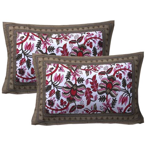 100 Cotton Printed Pillow Cover Set2 Pieces 27x17 Aj Home 3210750