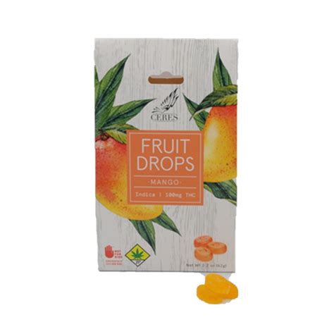 Mango Indica 10pk 100mg Ceres Fruit Drops Jane