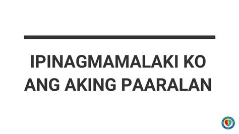 Ipinagmamalaki Ko Ang Aking Paaralan Youtube