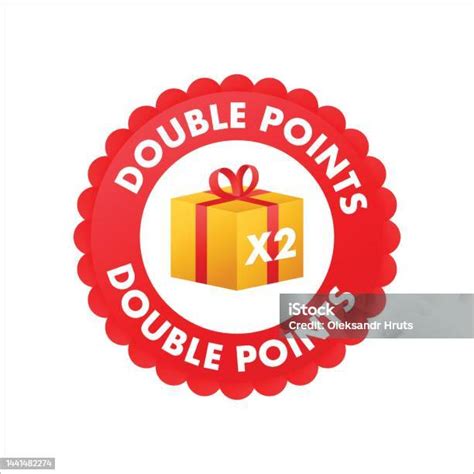 프로모션 디자인을위한 빨간색 이중 포인트가있는 플랫 아이콘입니다 벡터 일러스트 디자인 2루타에 대한 스톡 벡터 아트 및 기타