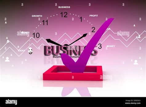 D Multi Use Check Box With Check Stock Photo Alamy
