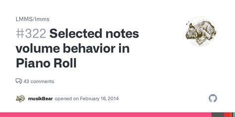 Selected Notes Volume Behavior In Piano Roll Issue Lmms Lmms