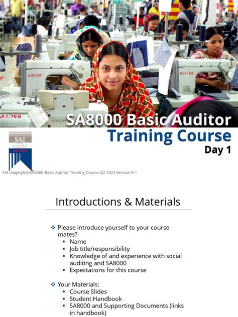Basic Course Slides Pdf Occupational Safety And Health Audit