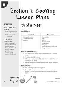 Cooking Lesson Plans Lesson Plan for Pre-K - 1st Grade | Lesson Planet